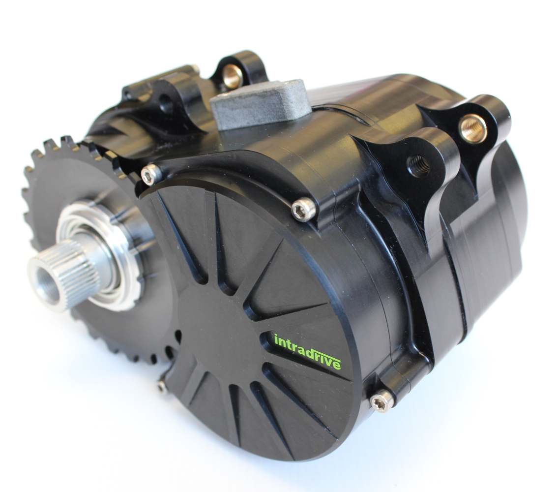Intra Drive GD8 gearbox powertrain set for pilot production - BikeBiz