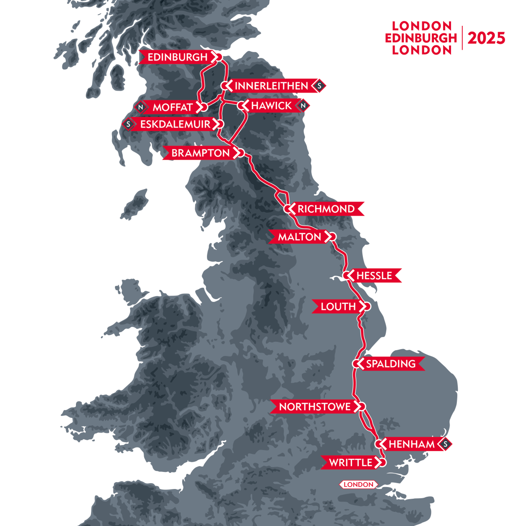 London Edinburgh London 2025 route released - BikeBiz